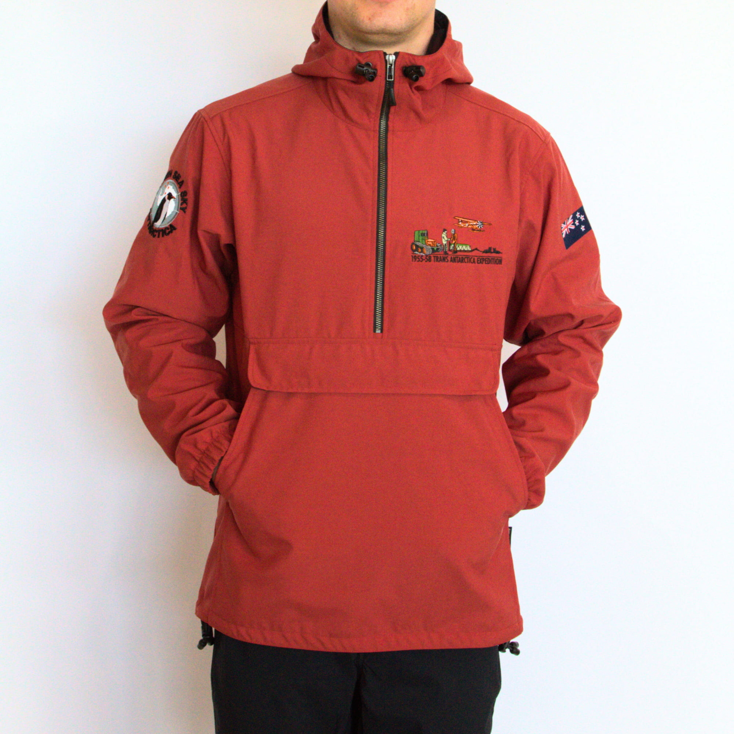 Mens D480 Anorak | Windproof Pullover| Earth Sea Sky