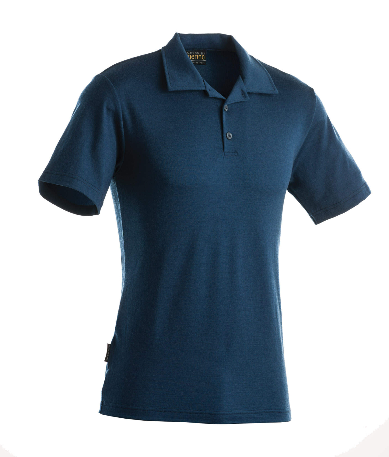 Women's Merino Polo | Elegant Merino Wool Polo Shirt - Earth Sea Sky
