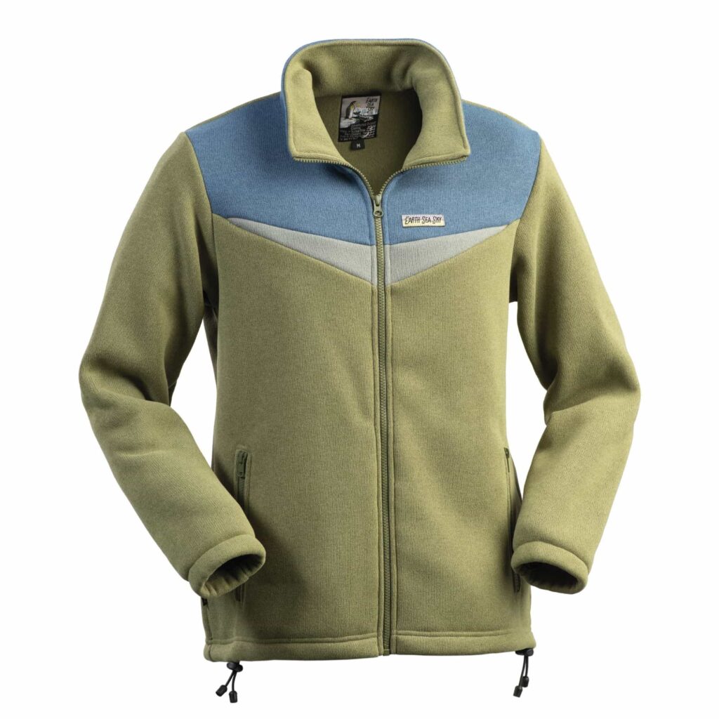 Highfalutin Men's Fleece Jacket | Warm Fleece - Earth Sea Sky